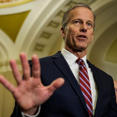 New Senate Majority Leader Thune talks taxes, Trump pardons and ...