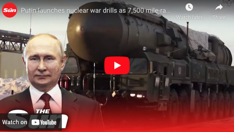 Russians launch nuke drills testing Yars missile with a range of up to ...