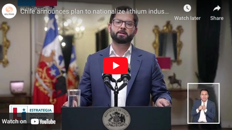 Chile Stuns Markets And EV Makers By Nationalizing Lithium Industry Overnight | The American ...