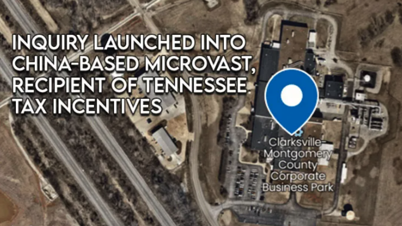 Inquiry Launched Into China-Based Microvast, Recipient Of Tennessee Tax ...