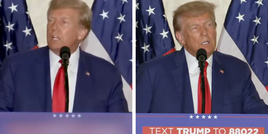 ELECTION INTERFERENCE: ABC blurs out TEXT TRUMP TO 88022 during Trump ...