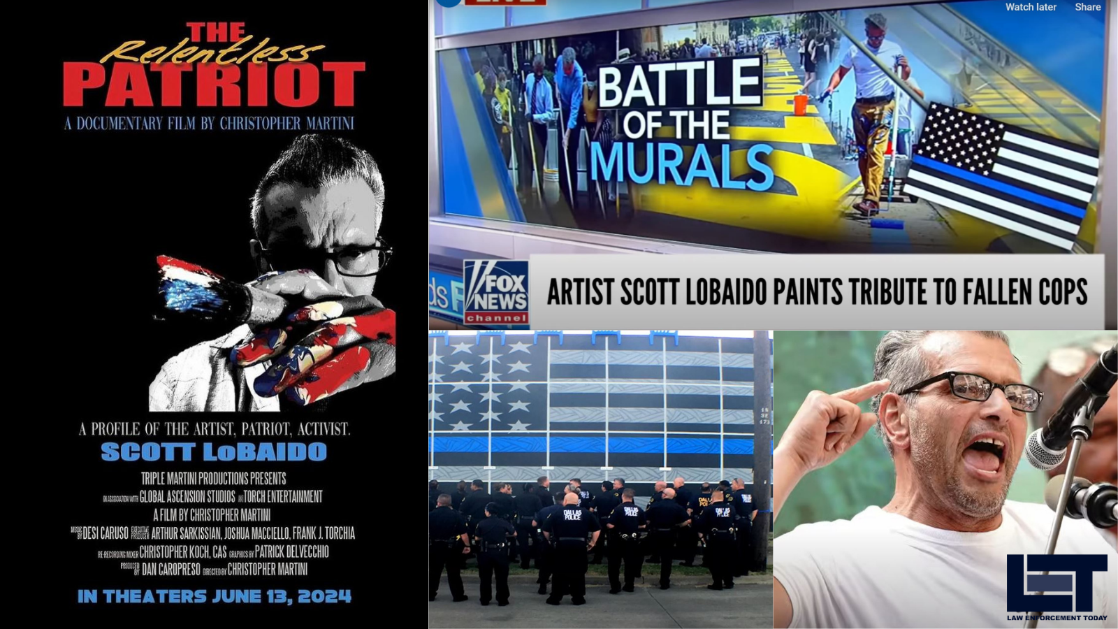 Police-backing, Trump-supporting, patriotic artist Scott LoBaido ...