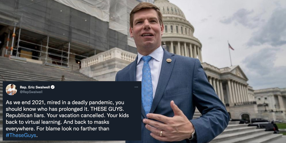 Eric Swalwell goes maskless in Florida after claiming red states ...