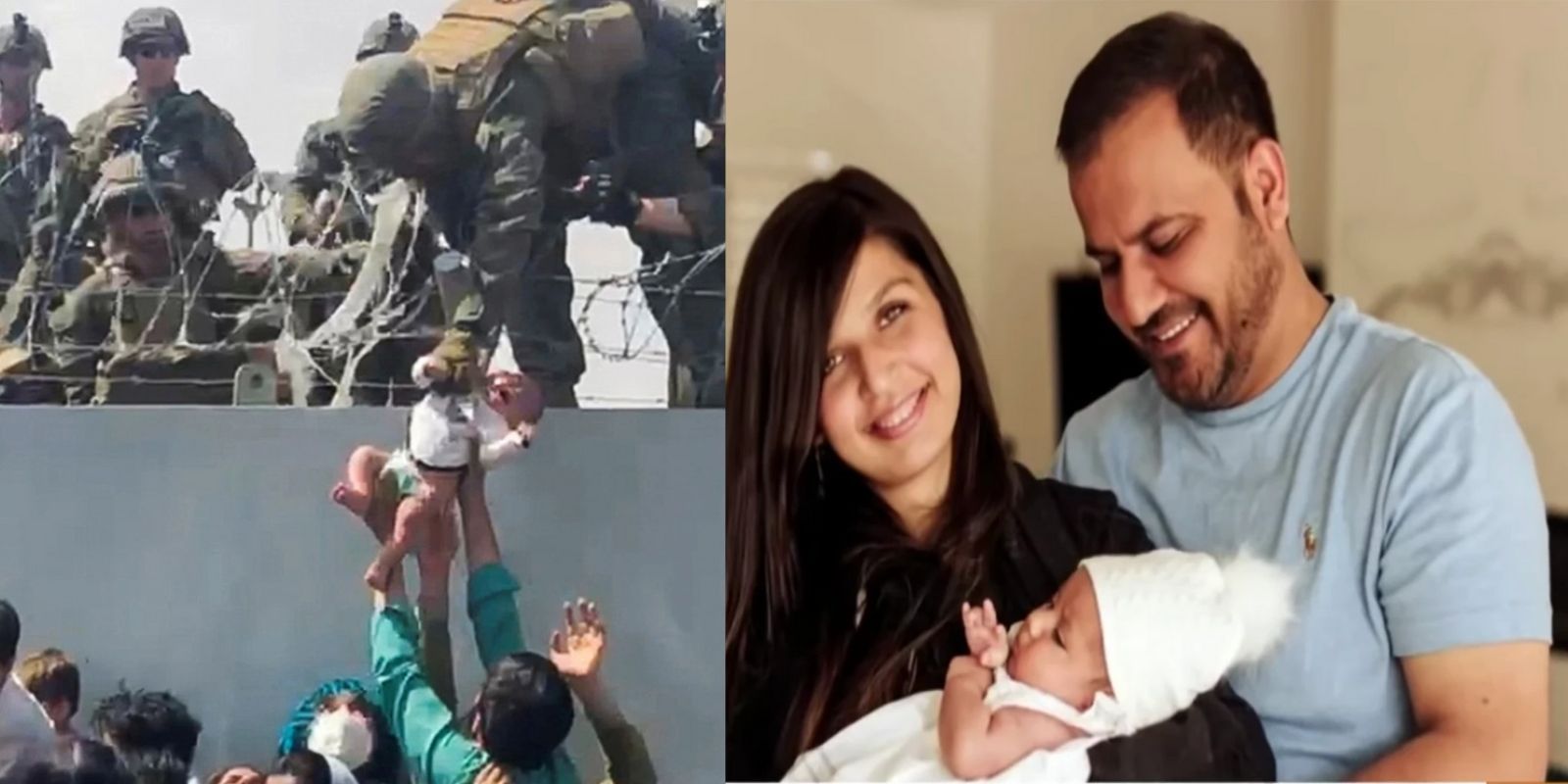 Baby rescued by Marines at Kabul airport reunites with family in the US ...