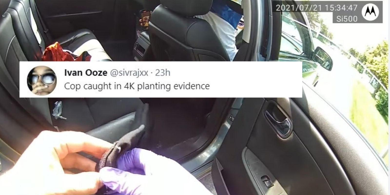 Viral video of officer 'planting evidence' during traffic stop debunked ...