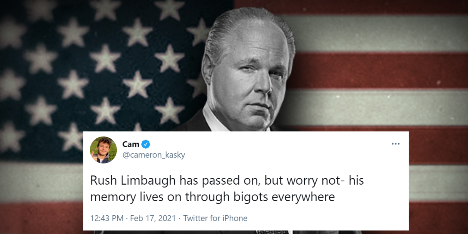 VILE: Left-wing social media celebrates the death of conservative icon ...