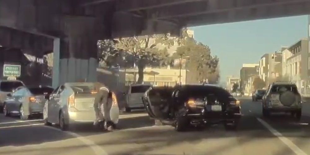 WATCH: Dashcam catches San Francisco highway robbery | The Post ...