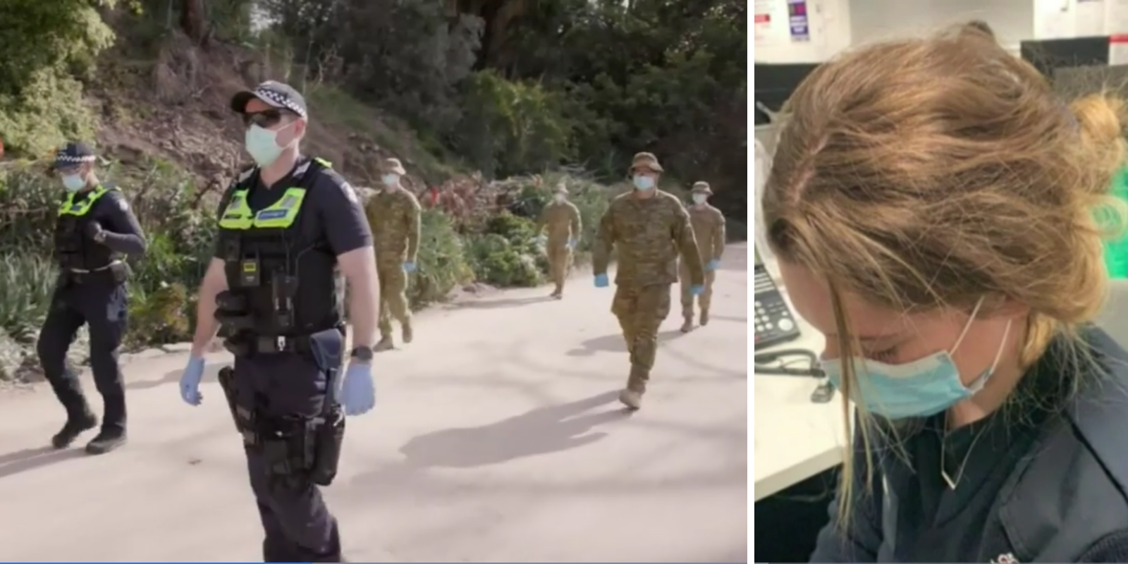 Woman smashes police officer's head into concrete during face mask ...