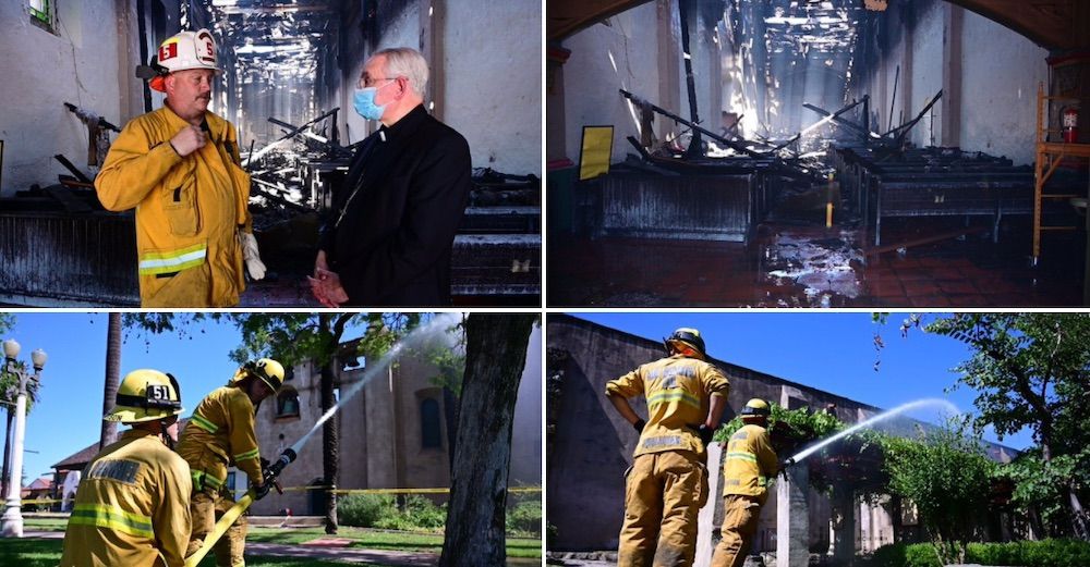 Fire severely damages nearly 250-year-old church in Southern California ...