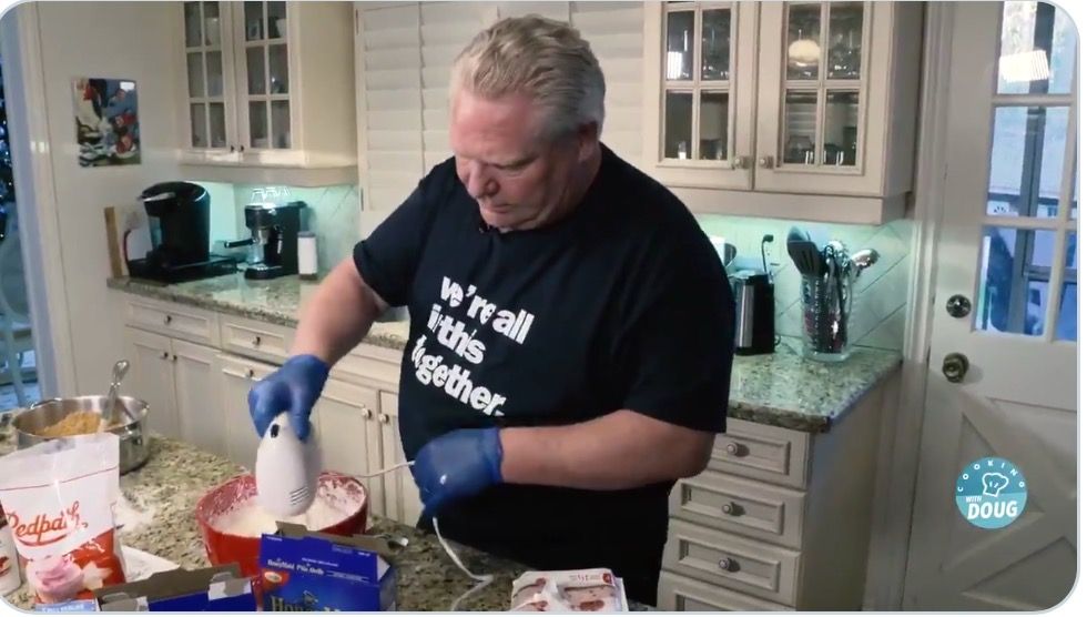WATCH: Doug Ford bakes a cheesecake | The Post Millennial ...