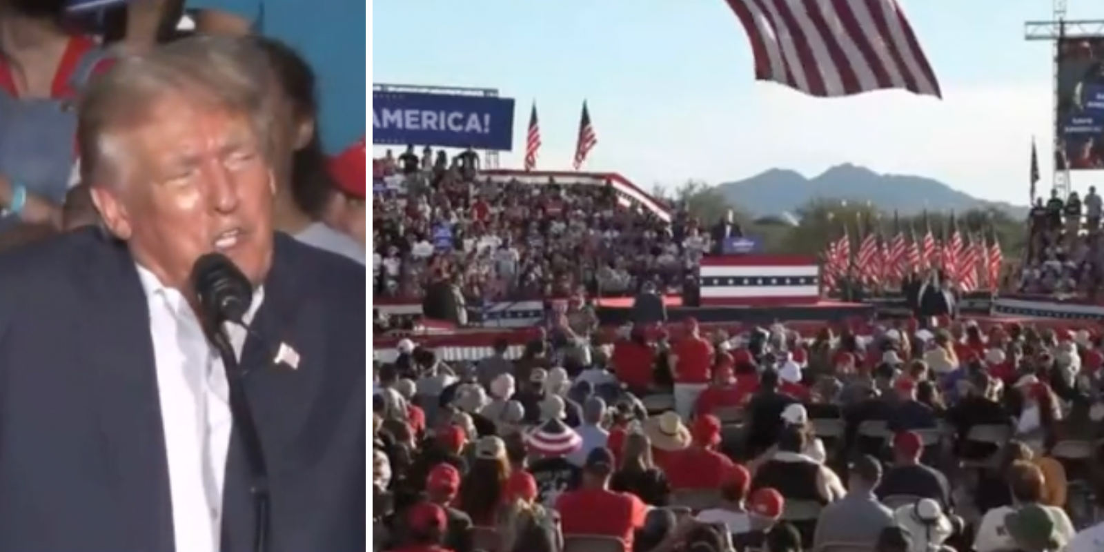 BREAKING: Trump boosts Kari Lake, Blake Masters at massive Arizona ...
