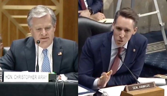 WATCH: Josh Hawley grills FBI director for missing judiciary hearing to ...