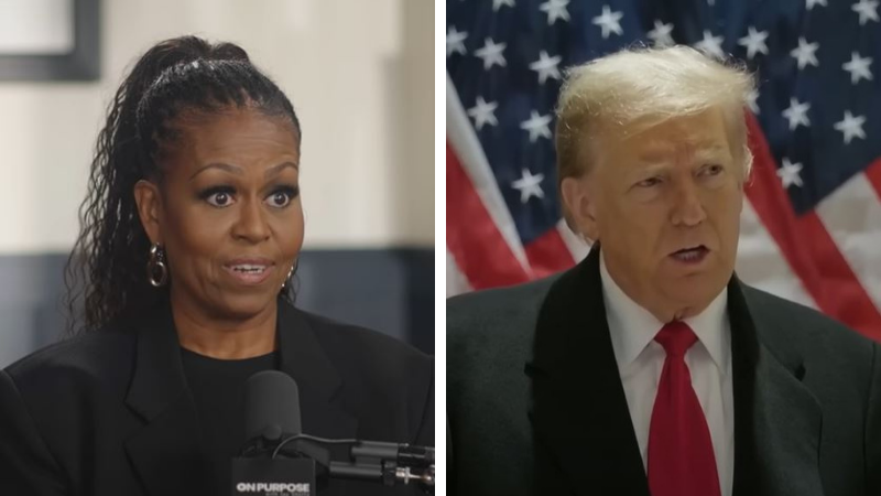 Trump outperforms Michelle Obama in hypothetical 2024 matchup: JL ...