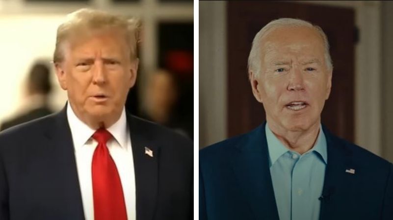 Trump leads Biden by 6% in post-conviction poll when third-party ...