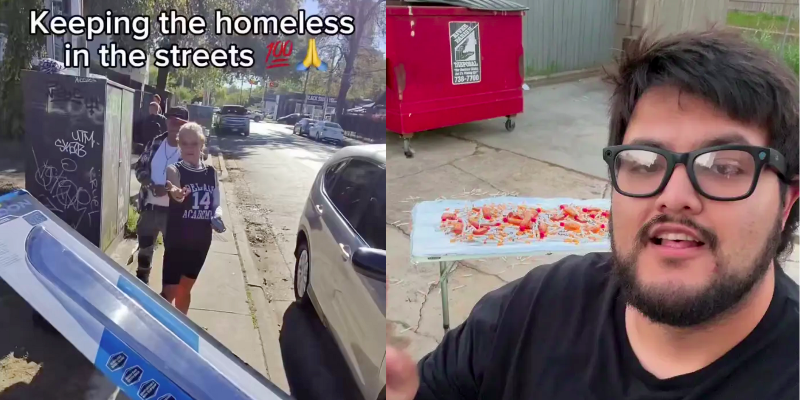 TikToker hands out machetes, alcohol to homeless people in US cities ...