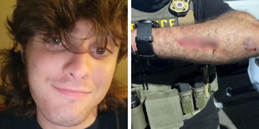 Anti-ICE agitator charged with biting ICE officers at Delaney Hall was ...